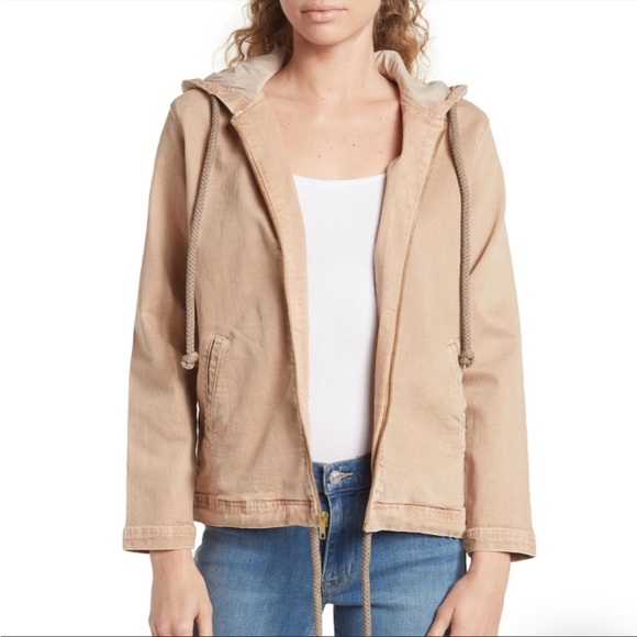 MOTHER | Jackets & Coats | Mother The Double Draw Hooded Denim Jacket ...